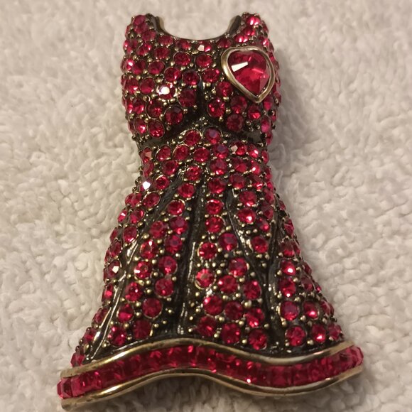 Heidi Daus | Jewelry | Vintage Heidi Daus 3d Ruby Red Crystal ...